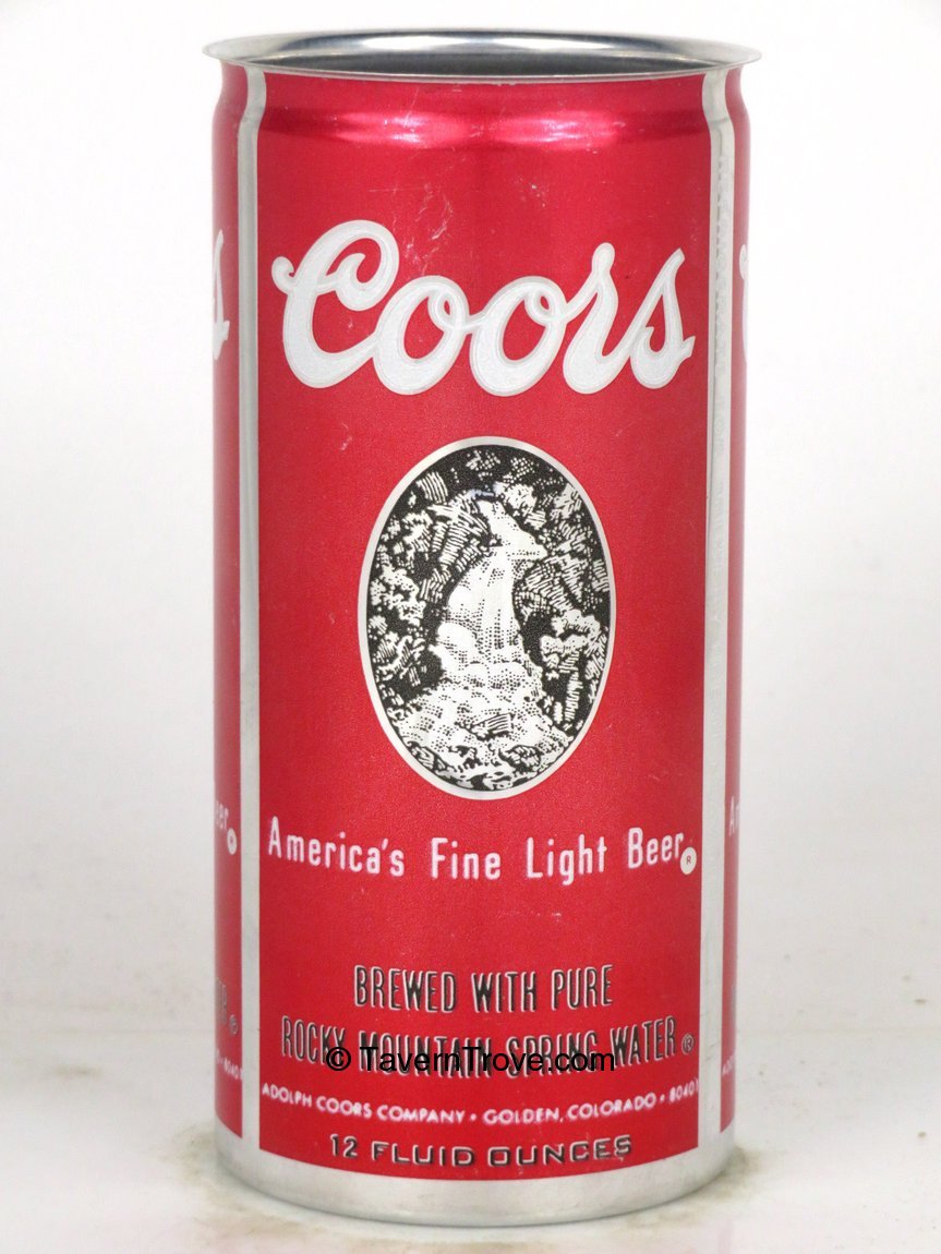Item #74261 1975 Coors Banquet Beer (Test) red/red/black Tab Top Can ...