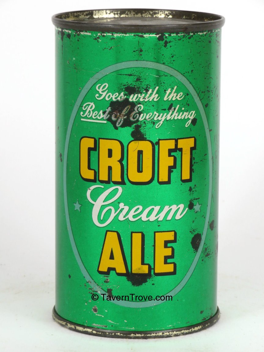 Item #32032 1954 Croft Cream Ale Flat Top Can 52-26