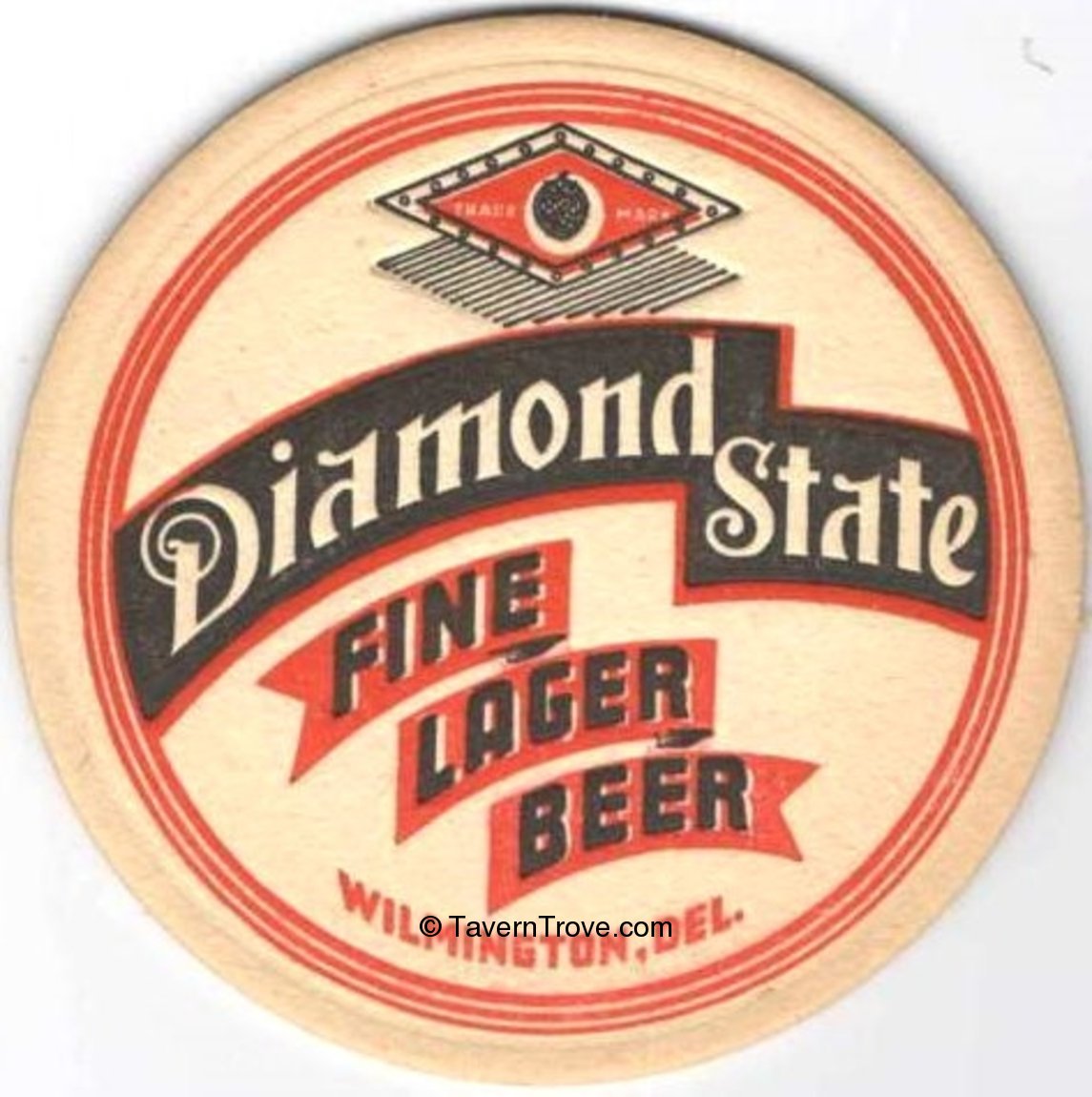 Item #87108 1948 Diamond State Fine Lager Beer Coaster DE-DIAM-1