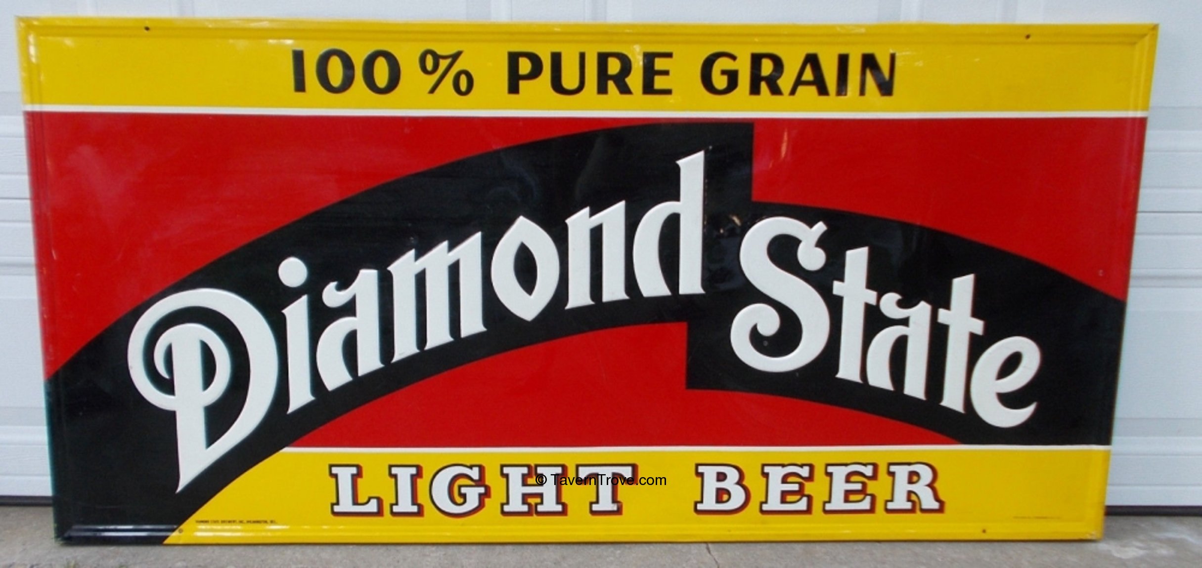 Item #87197 1950 Diamond State Light Beer outdoor Outdoor Flat Sign