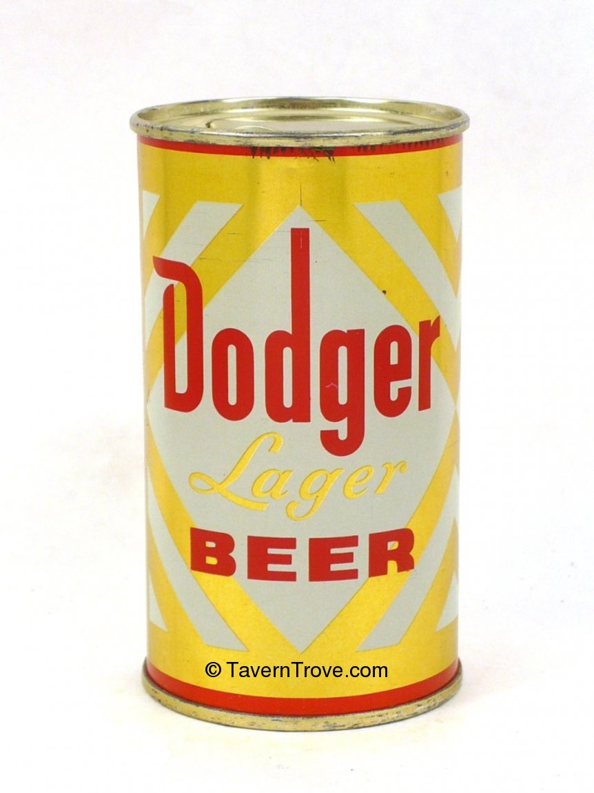 Item #93 1961 Dodger Lager Beer Flat Top Can 54-16