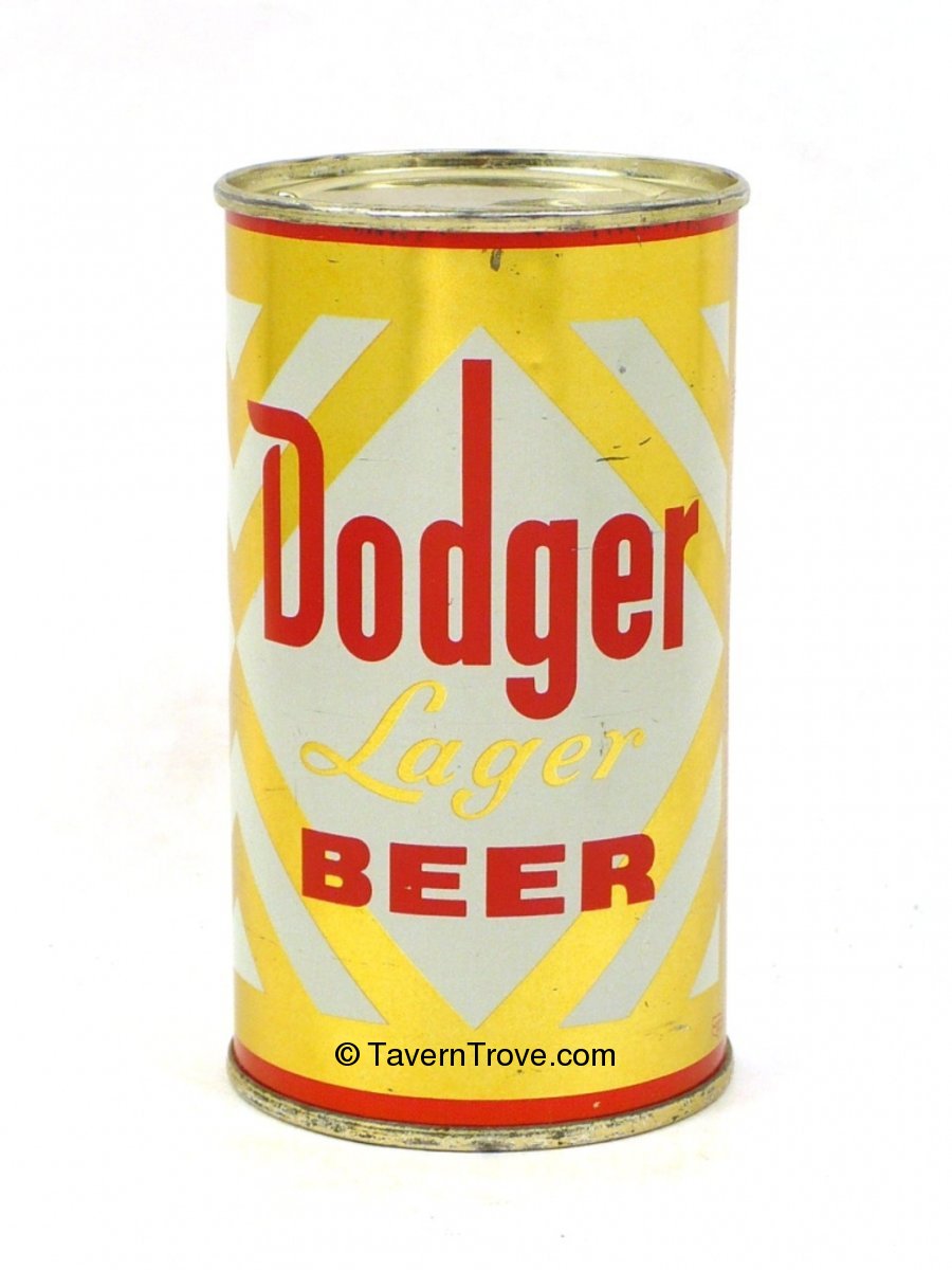 Item #93 1961 Dodger Lager Beer Flat Top Can 54-16