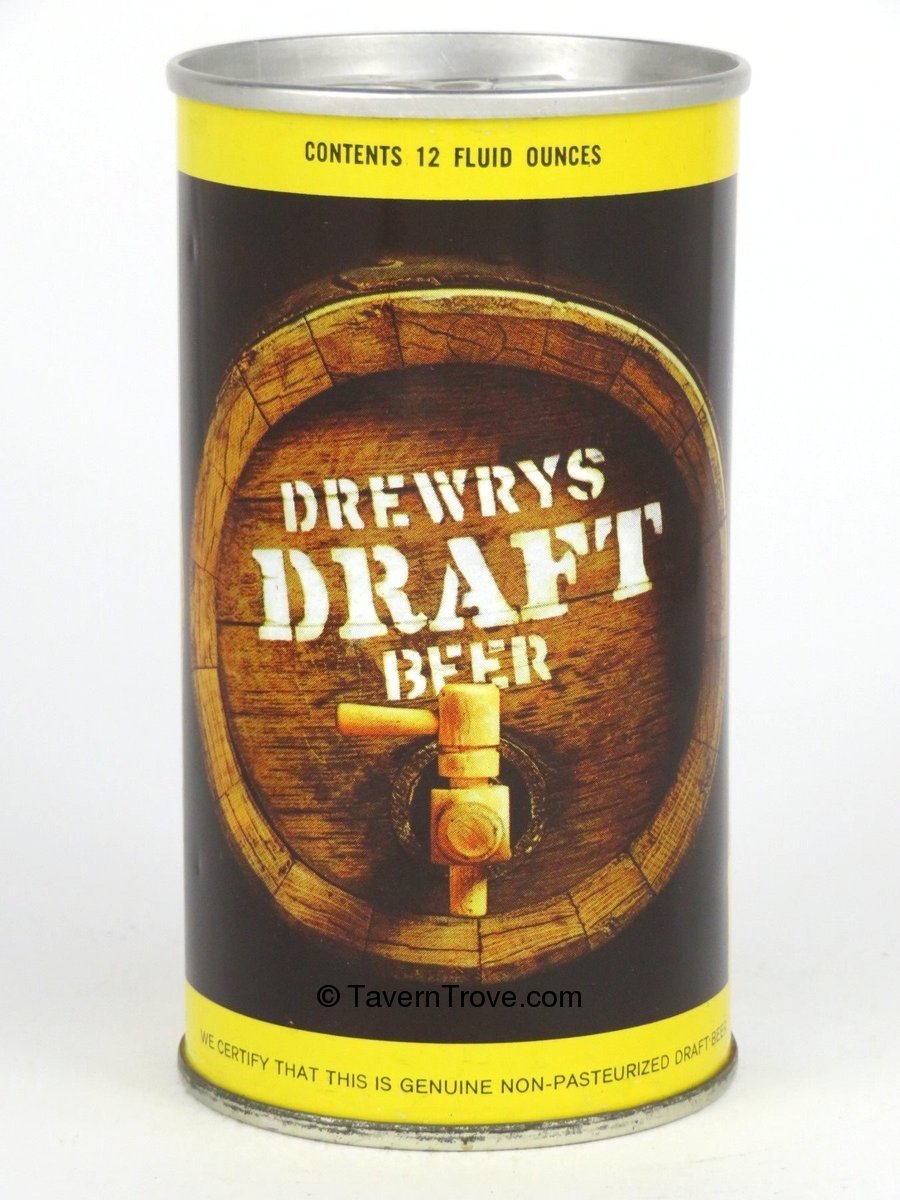 Item #94110 1966 Drewrys Draft Beer Tab Top Can T59-13.1f