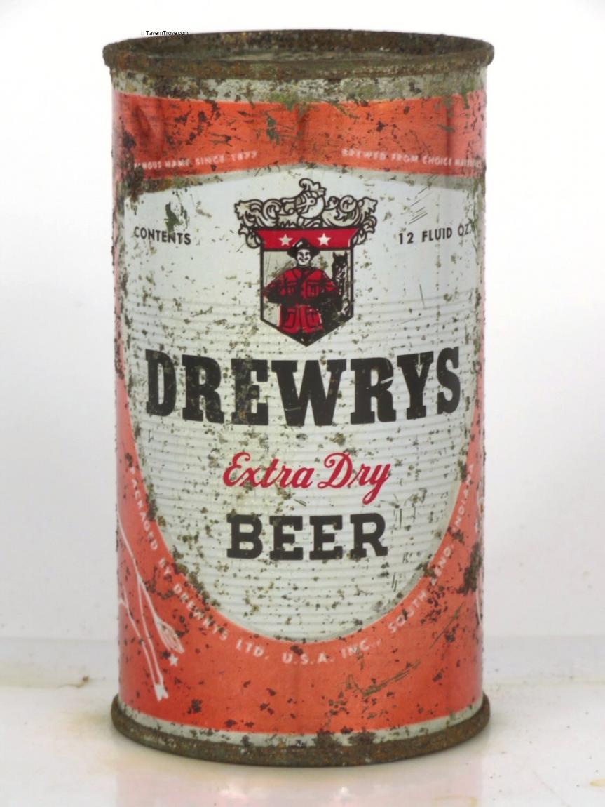 Item #11000 1956 Drewrys Extra Dry Beer Taurus/Gemini Flat Top Can 56-28