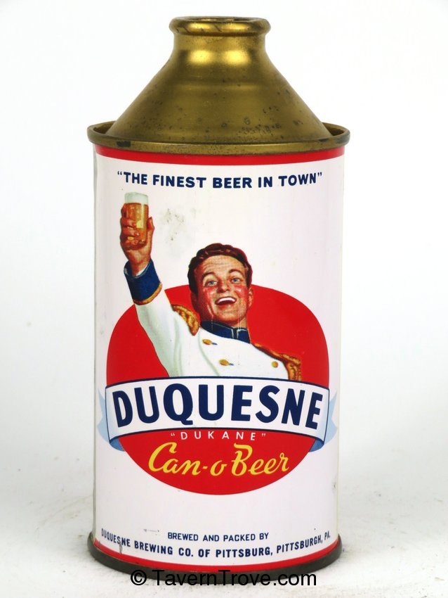Item #38535 1952 Duquesne Beer Cone Top Can 160-01.2b