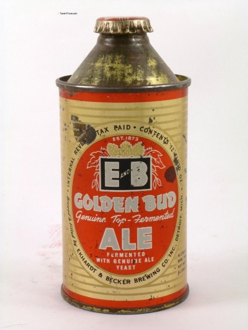 Item #5154 1947 E and B Golden Bud Ale Cone Top Can 160-14