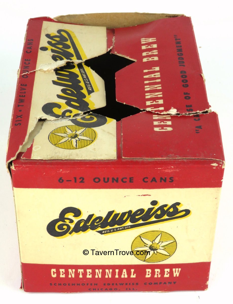 Item #94188 1953 Edelweiss Beer six pack box Six-pack Holder