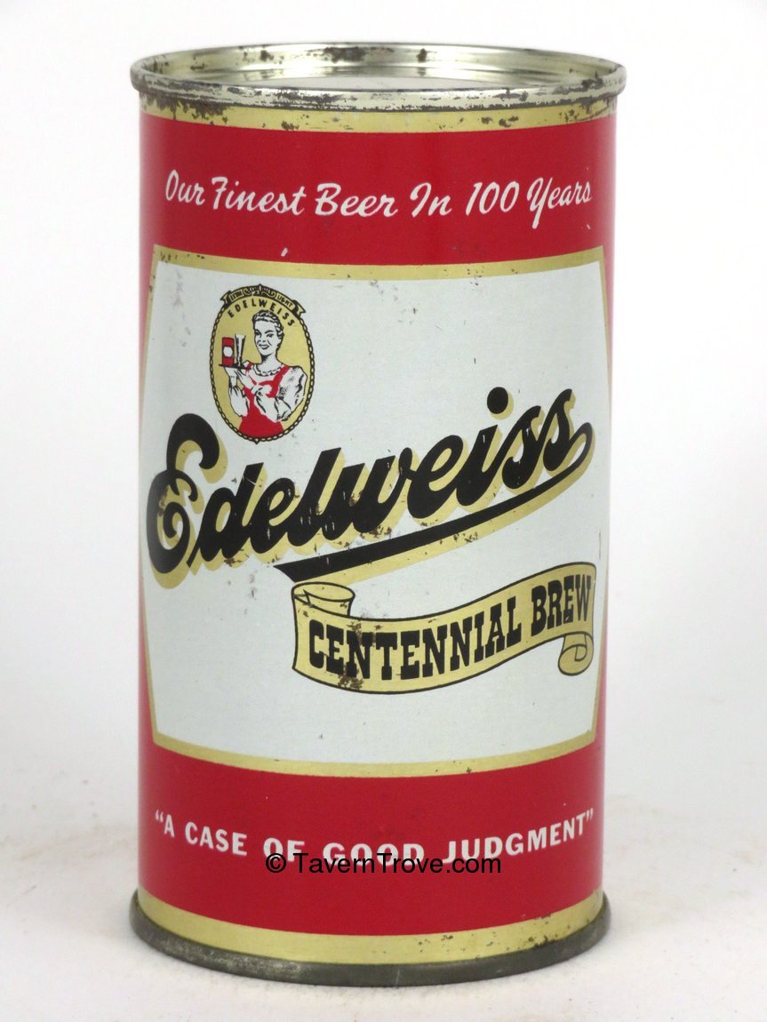 Item #94451 1957 Edelweiss Centennial Brew Beer Flat Top Can 59-03