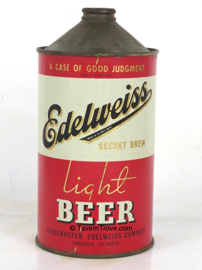 Item #100176 1940 Edelweiss Light Beer Can 207-11v Unpictured