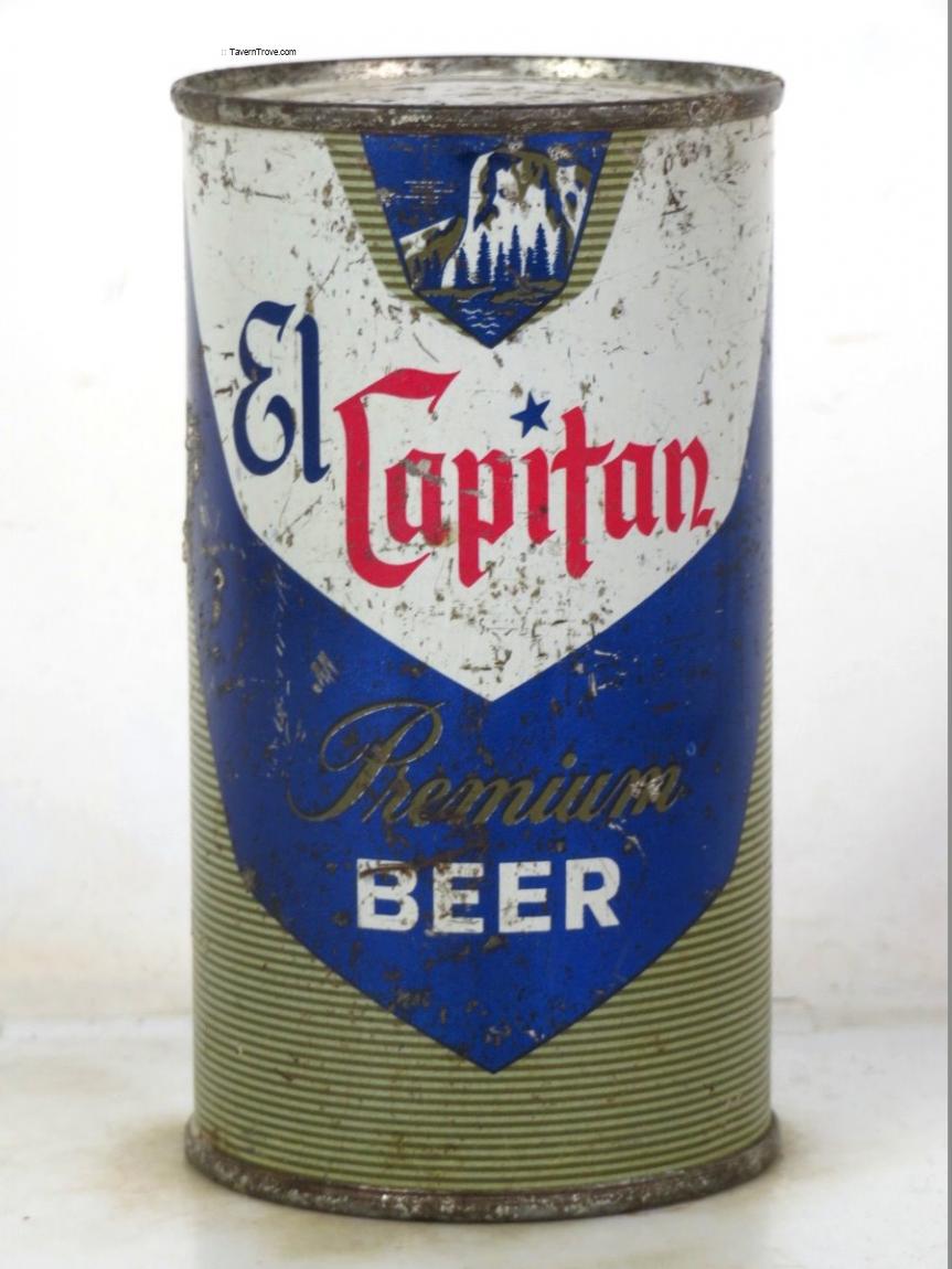Item #32025 1958 El Capitan Premium Beer (Pacific) Flat Top Can 59-19