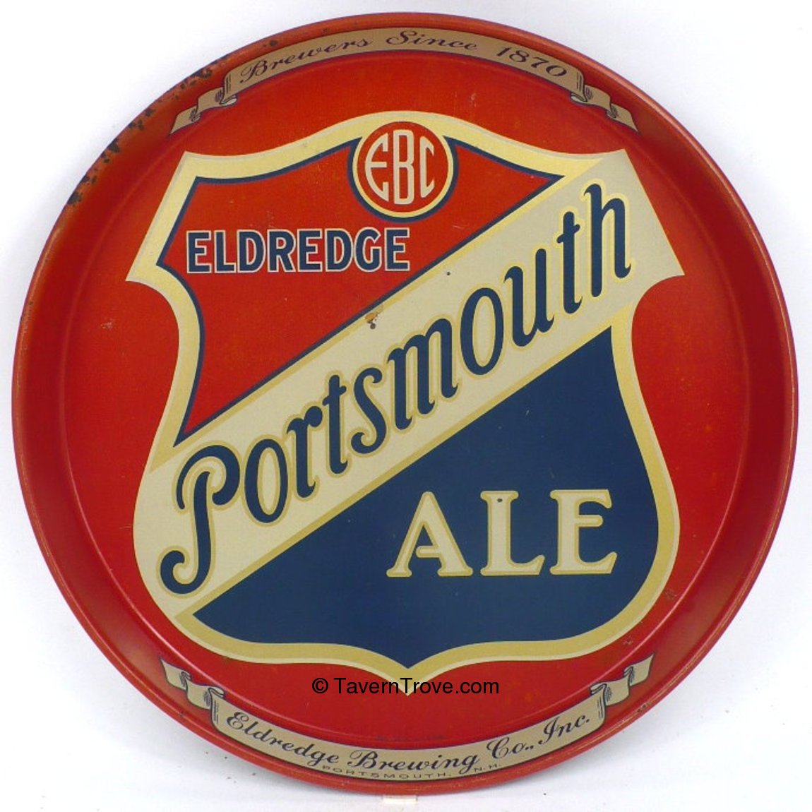 Item #88124 1936 Eldridge Portsmouth Ale Serving Tray