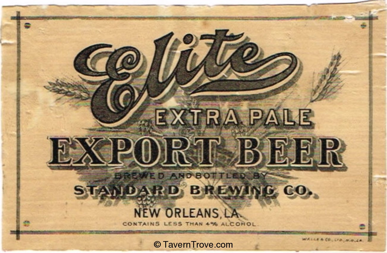 Item #86977 1907 Elite Extra Pale Export Beer Label No Ref.
