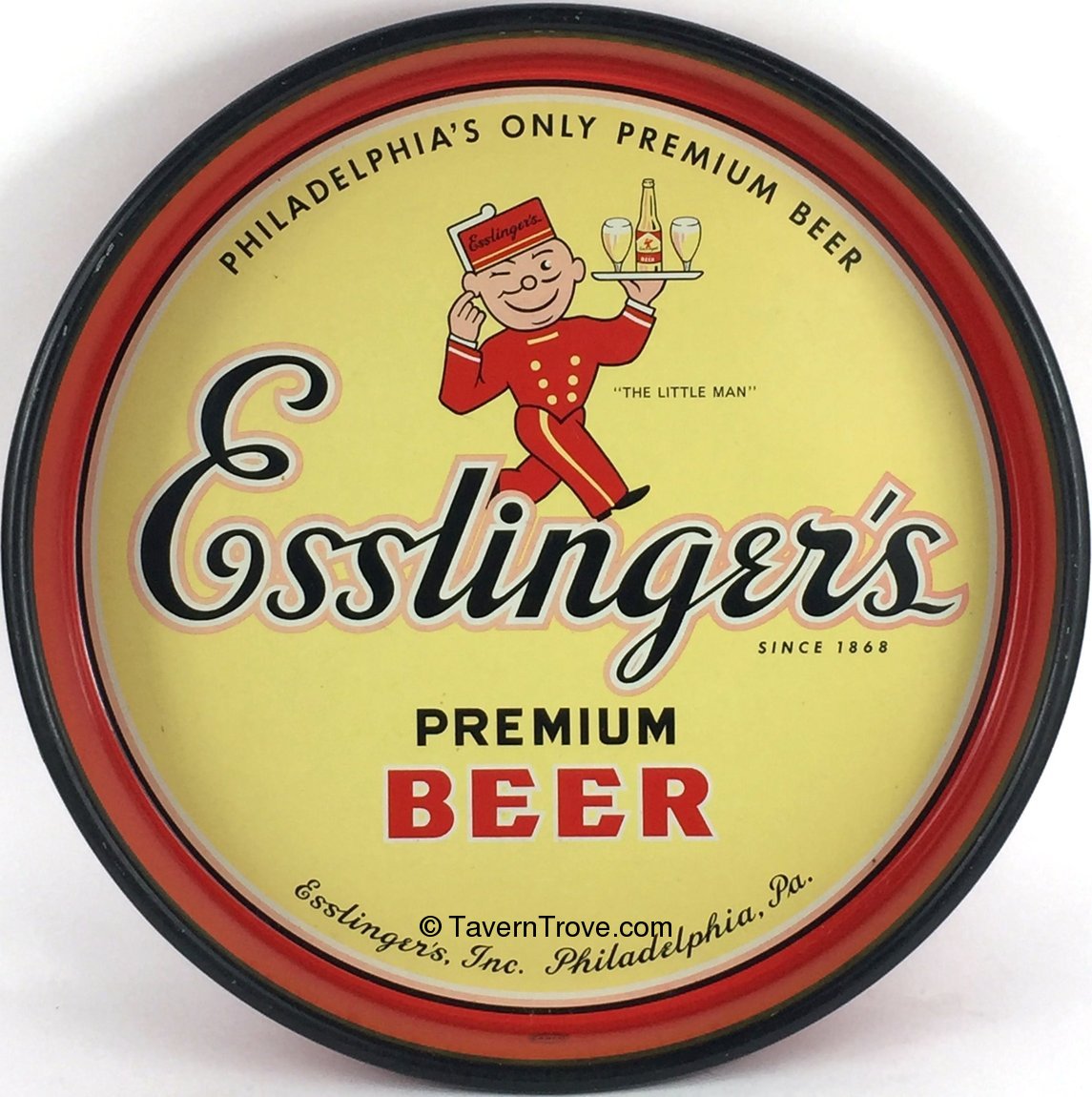 Item #77350 1947 Esslinger's Premium Beer Serving Tray