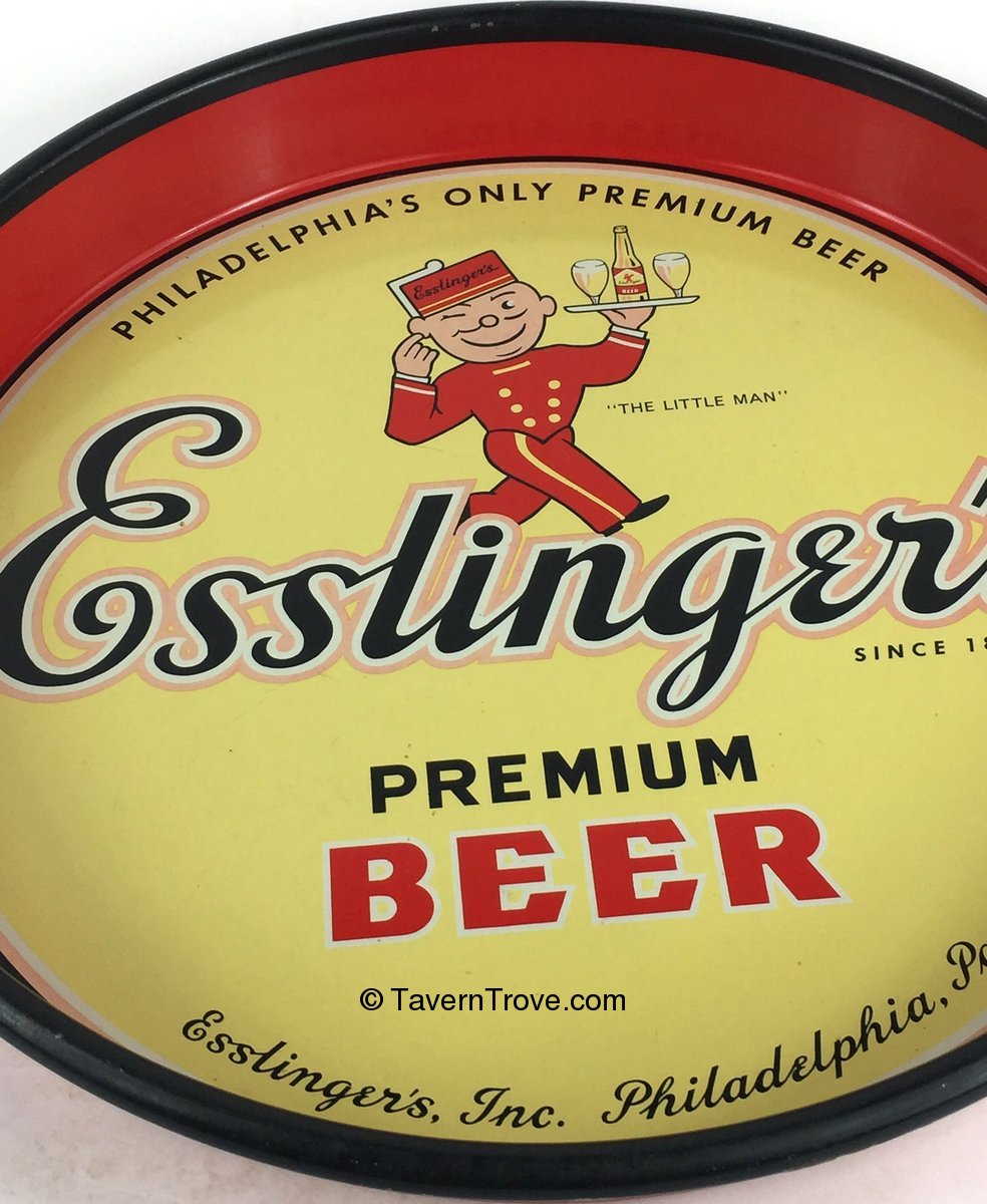 Item #77350 1947 Esslinger's Premium Beer Serving Tray