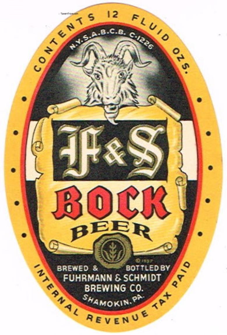 Item #19121 1938 F&S Bock Beer Label PA113-11