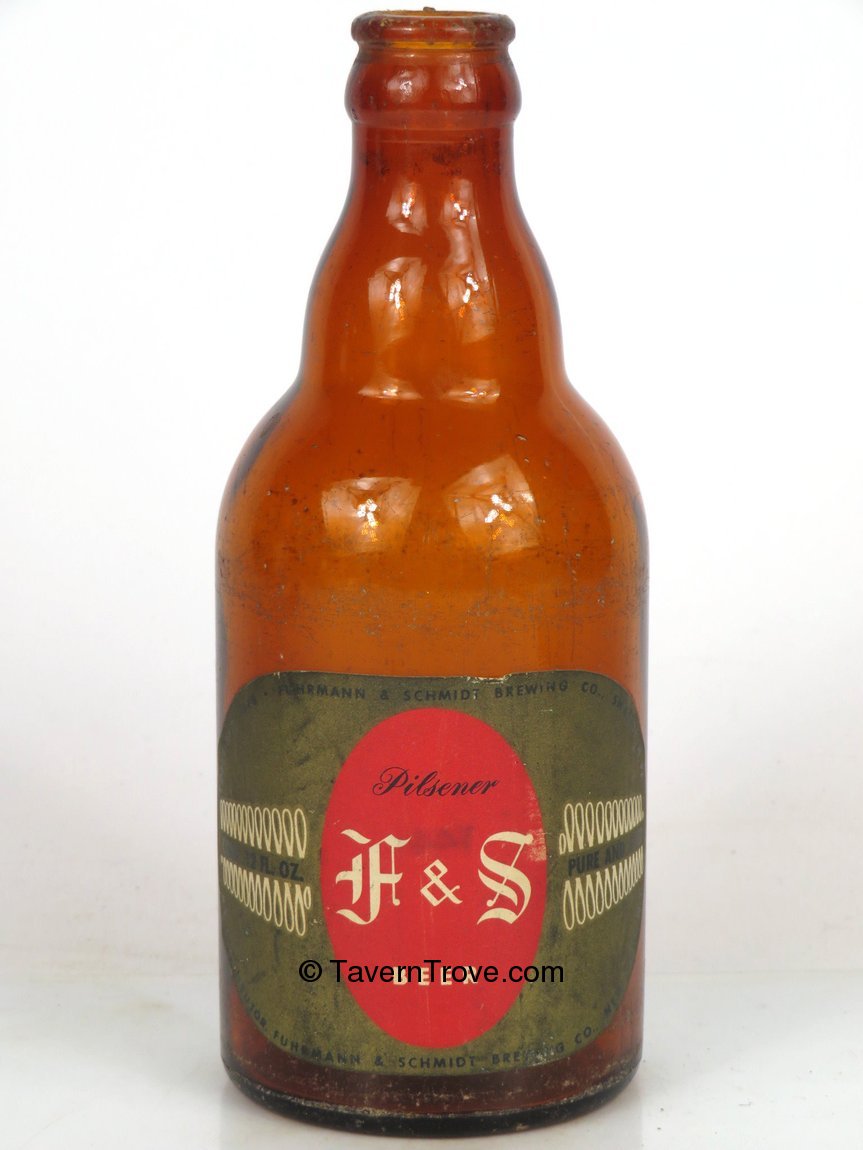 Item #31080 1955 F&S Pilsener Beer Steinie Bottle