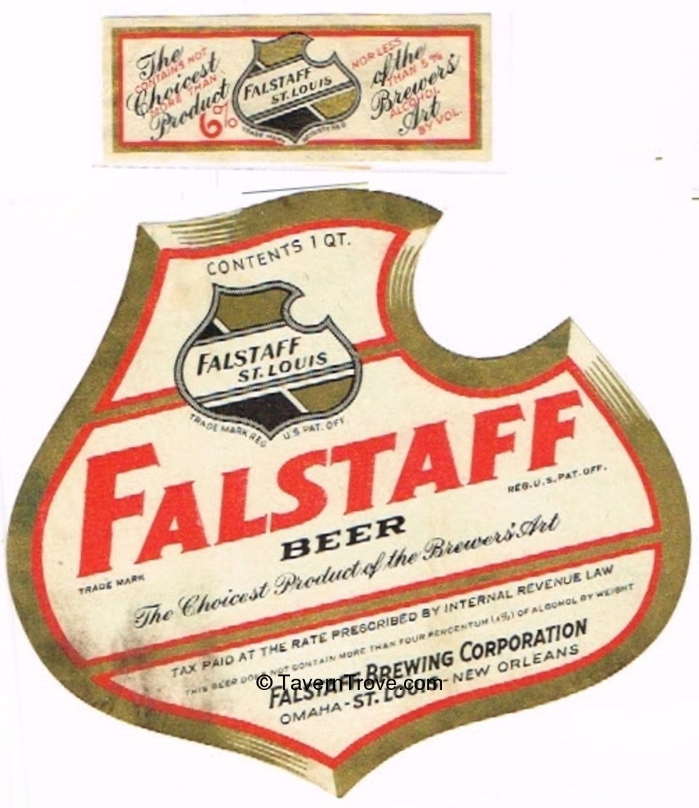 Item #64433 1935 Falstaff Beer Label CS131-6