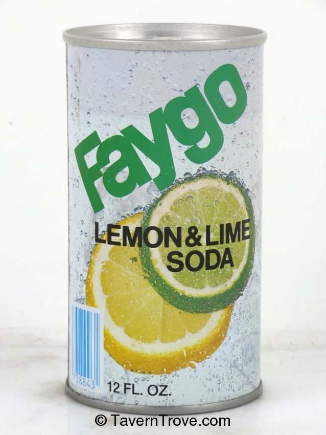 Item #97080 1977 Faygo Lemon Lime Soda Detroit, Michigan Tab Top Can