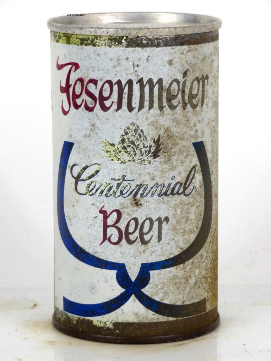 Item #1302 1962 Fesenmeier Centennial Beer (aluminum lid) Flat Top Can ...