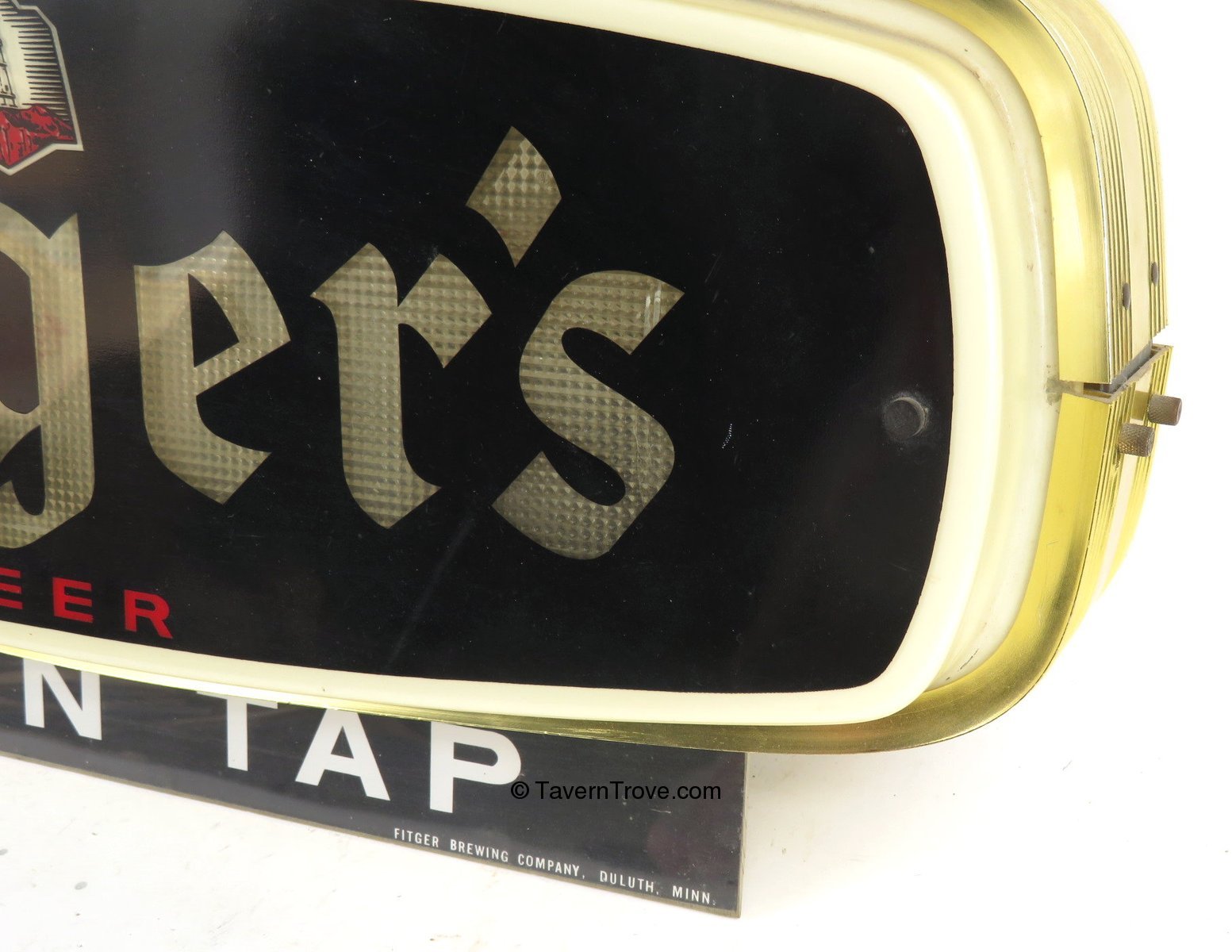 Item #95583 1958 Fitger's Beer On Tap Illuminated Sign Sign