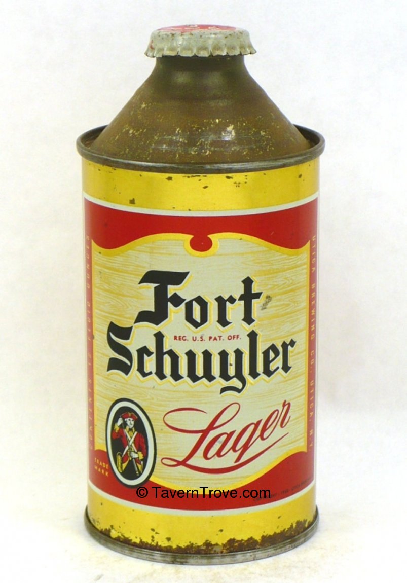 Item #81136 1953 Fort Schuyler Lager Beer Cone Top Can 163-18