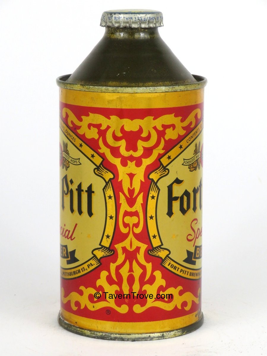 Item #44864 1950 Fort Pitt Special Beer Cone Top Can 163-14
