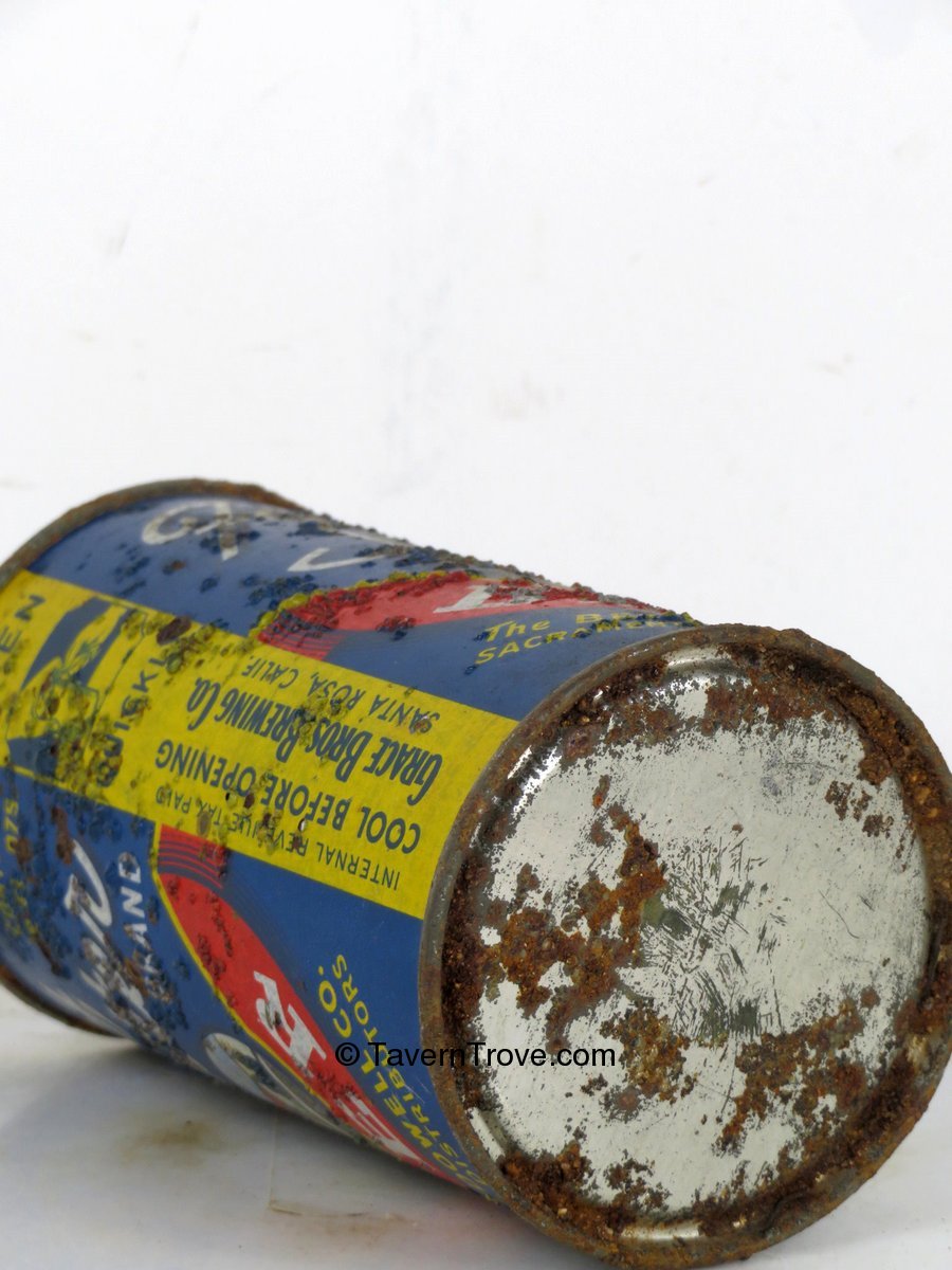 Item #813 1938 Fort Sutter Beer Flat Top Can OI-286