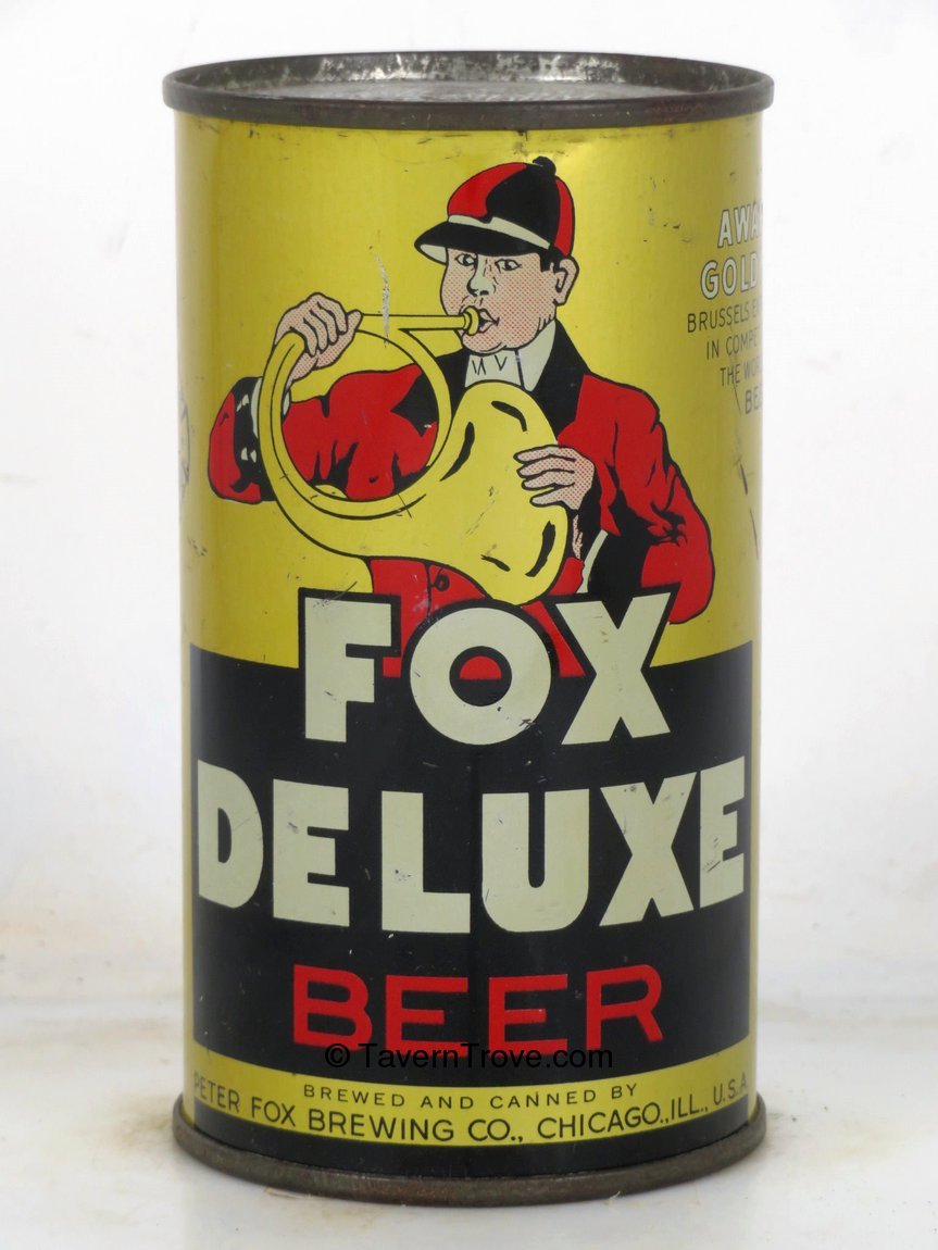 Item #97208 1945 Fox De Luxe Beer Flat Top Can OI-301b