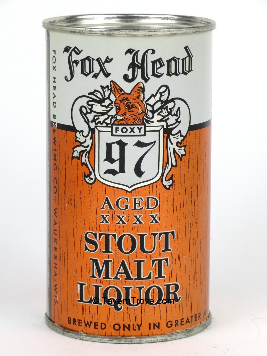 Item #32033 1959 Fox Head Stout Malt Liquor Flat Top Can 66-19