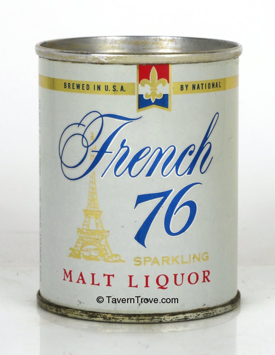 Item #26589 1967 French 76 Malt Liquor 7 to 8oz Can T28-30