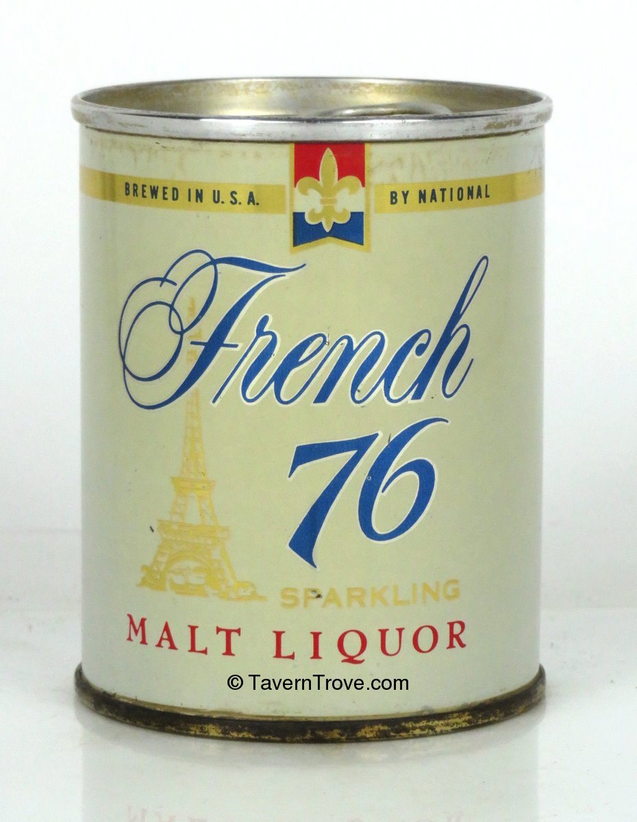 Item #26589 1967 French 76 Malt Liquor 7 to 8oz Can T28-30