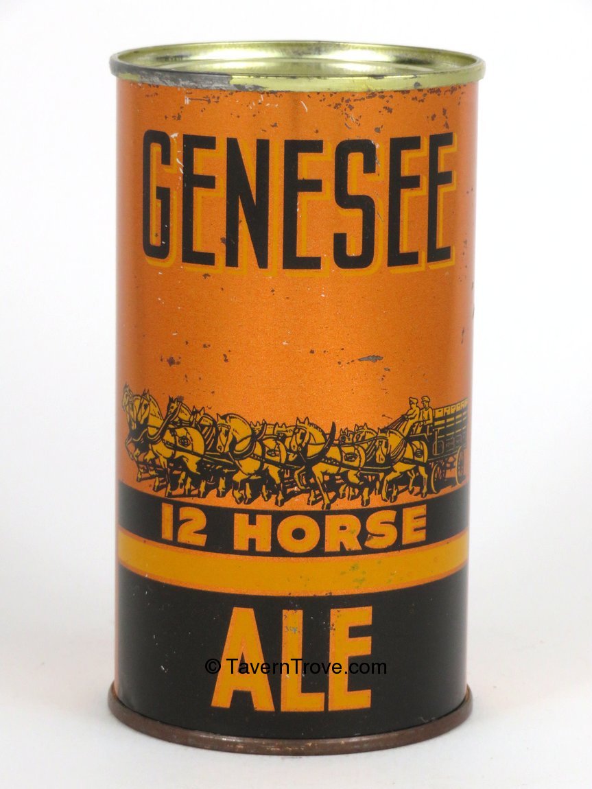 Item #32012 1950 Genesee 12 Horse Ale Flat Top Can OI-325