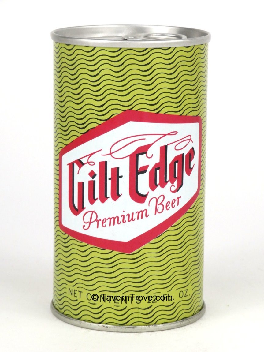 Item #28405 1968 Gilt Edge Premium Beer Tab Top Can T68-32
