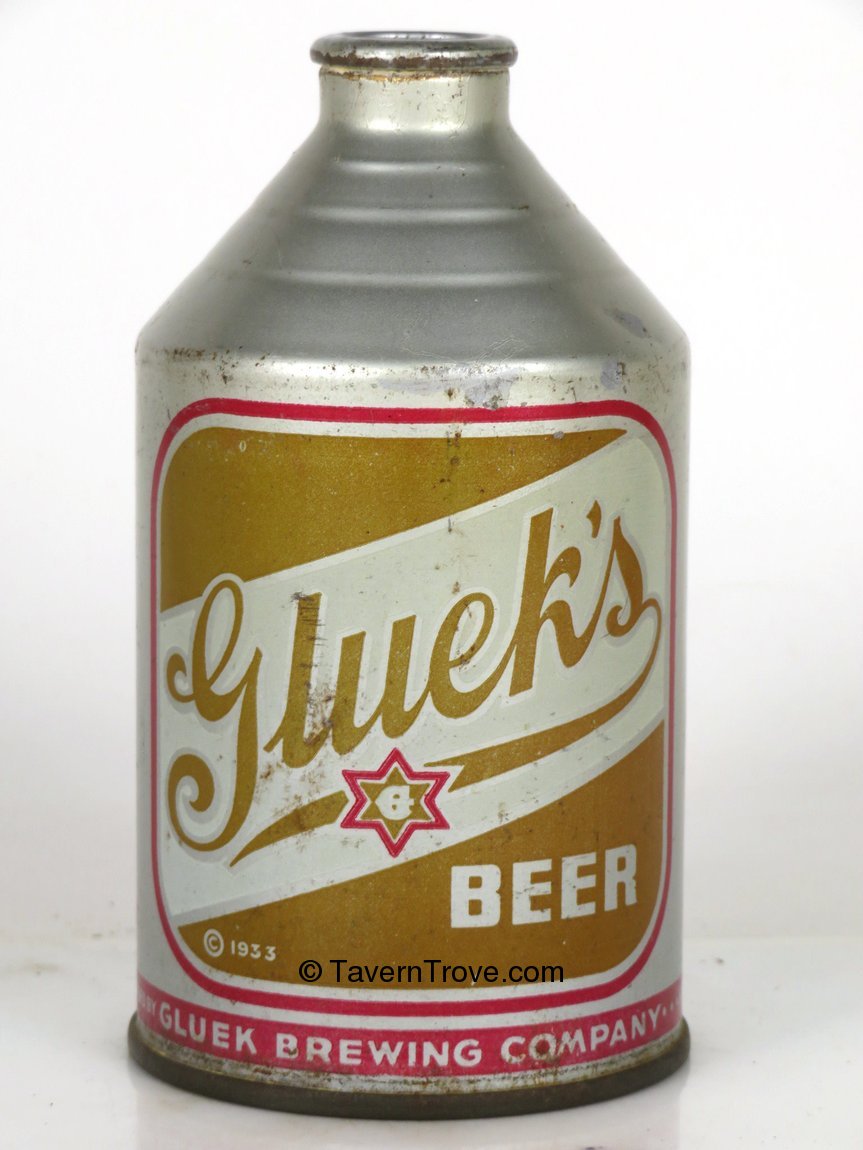 Item #80258 1947 Gluek's Beer Crowntainer 194-21a