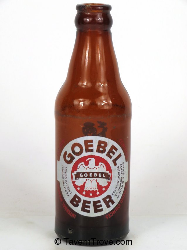Item #34450 1945 Goebel Beer (chipped) ACL Bottle