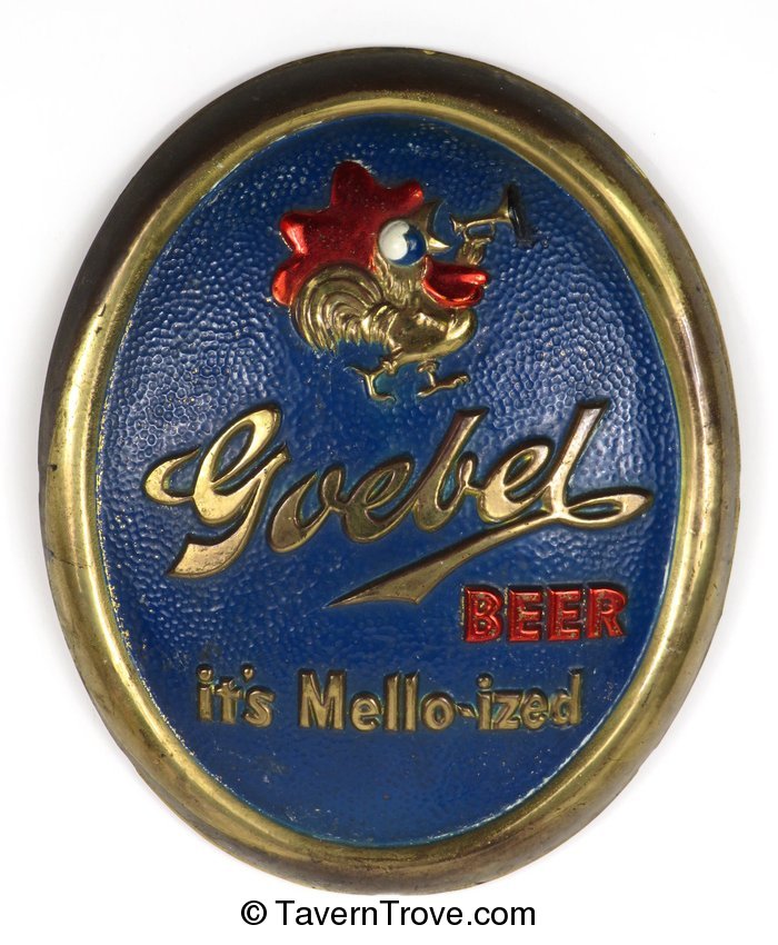 Item #95383 1951 Goebel Beer Wall Plaque Mixed Media Sign