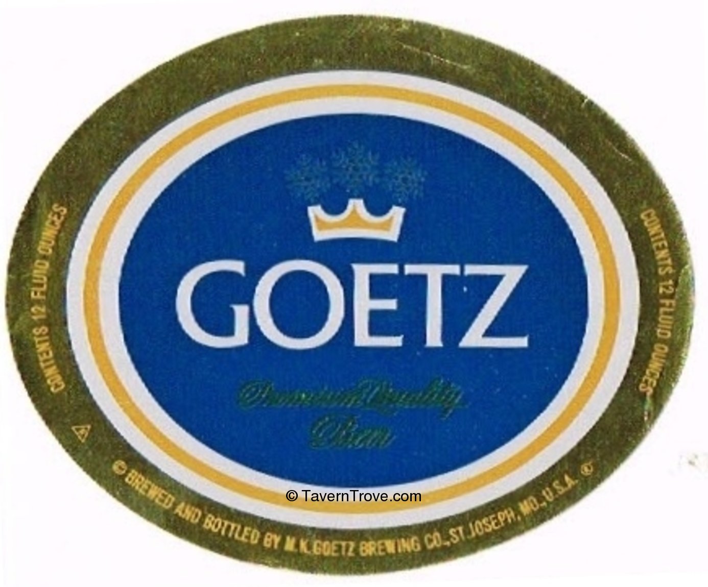 Item #64423 1959 Goetz Beer Label