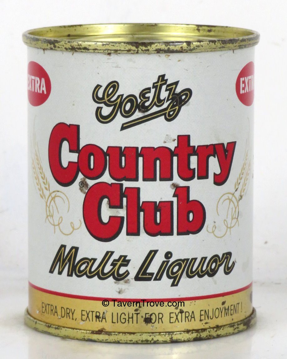 Item #81306 1955 Goetz Country Club Malt Liquor 7 to 8oz Can 240-19.1