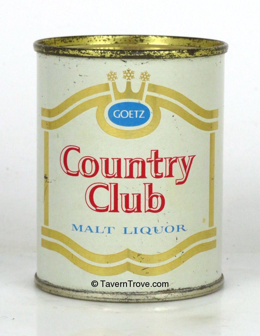 Item #84594 1958 Goetz Country Club Malt Liquor 7 to 8oz Can 240-24