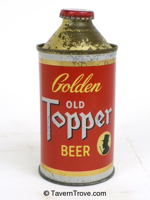 Item #86858 1944 Golden Old Topper Beer Cone Top Can 178-10