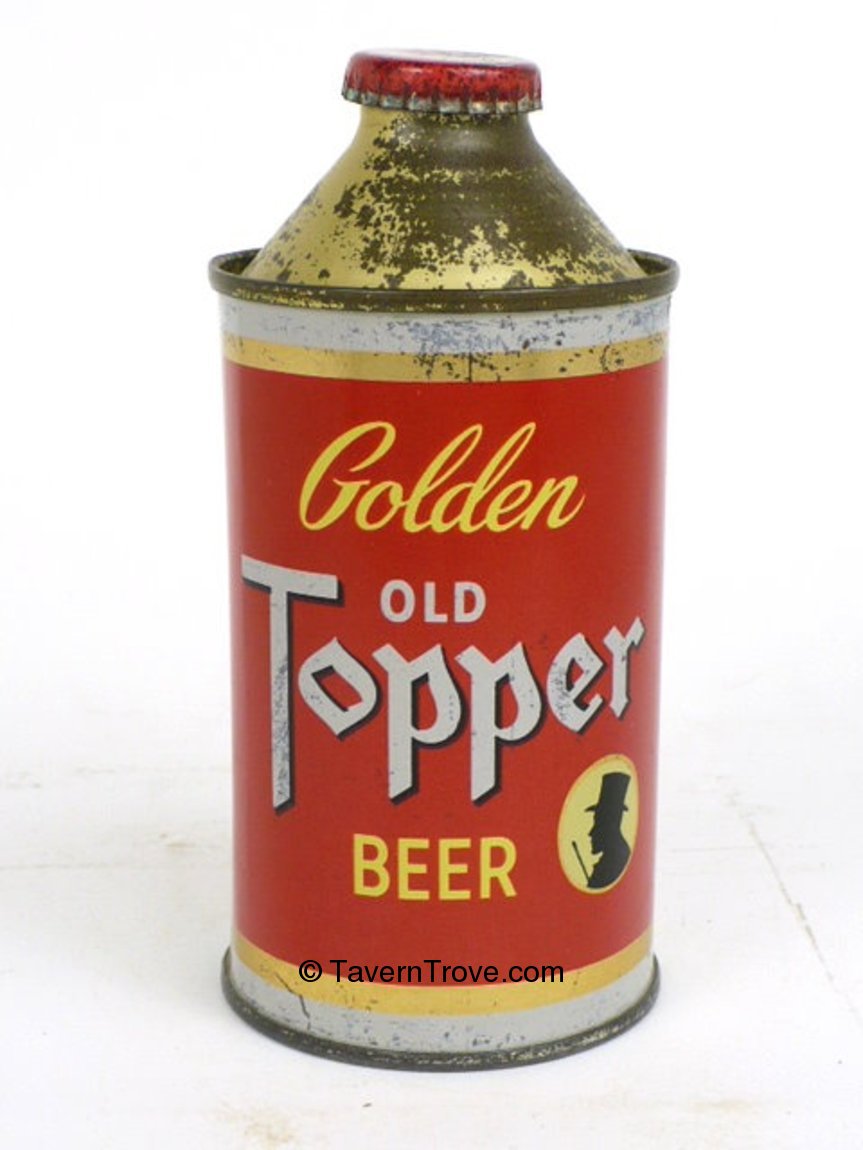 Item #86858 1944 Golden Old Topper Beer Cone Top Can 178-10