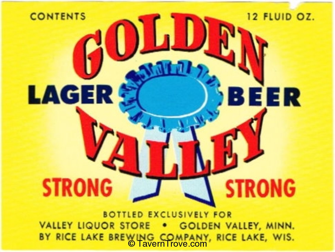 Item #78715 1967 Golden Valley Lager Beer Dupe Label