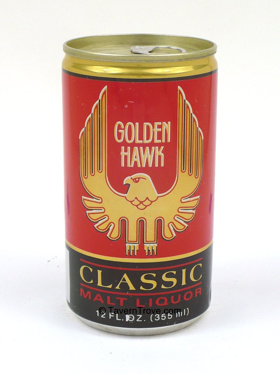 Item #1699 1980 Golden Hawk Classic Malt Liquor Tab Top Can No Ref.