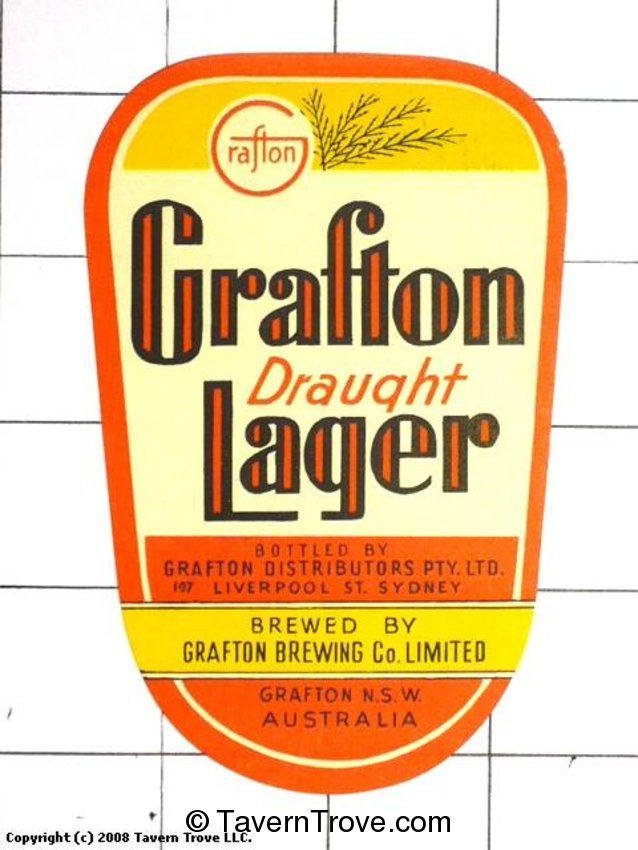 Item #34560 1958 Grafton Draught Lager Label
