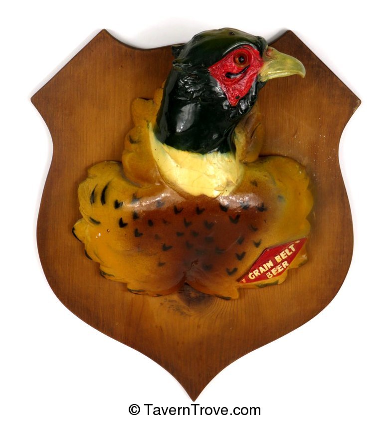 Item #82726 1938 Grain Belt Beer Plaster Pheasant Plaque Plaster sign