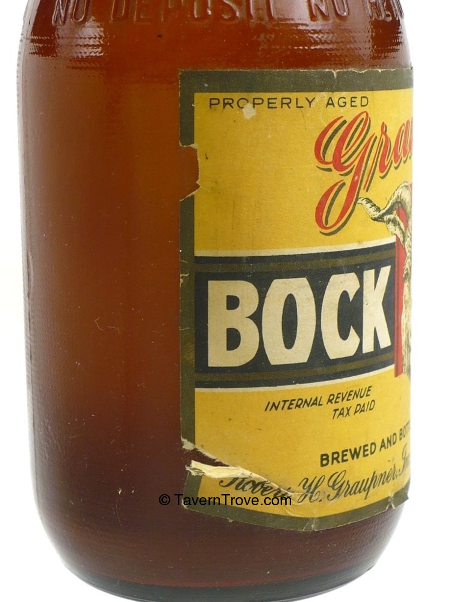 Item #88597 1936 Graupner's Bock Beer Stubby Bottle