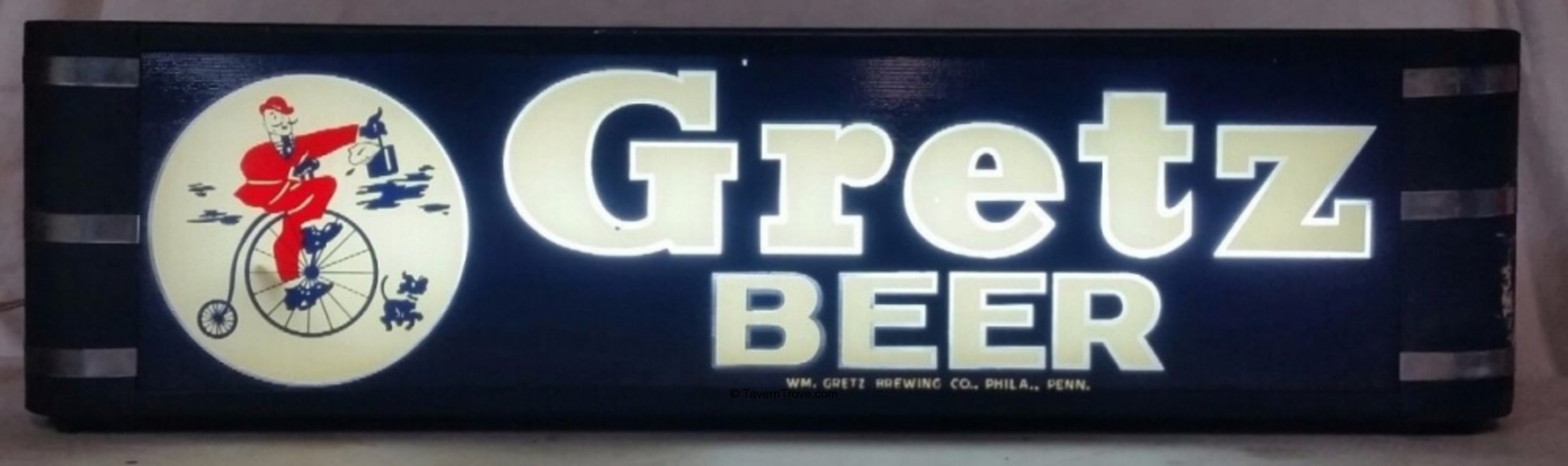 Item #49323 1940 Gretz Beer fireball Sign