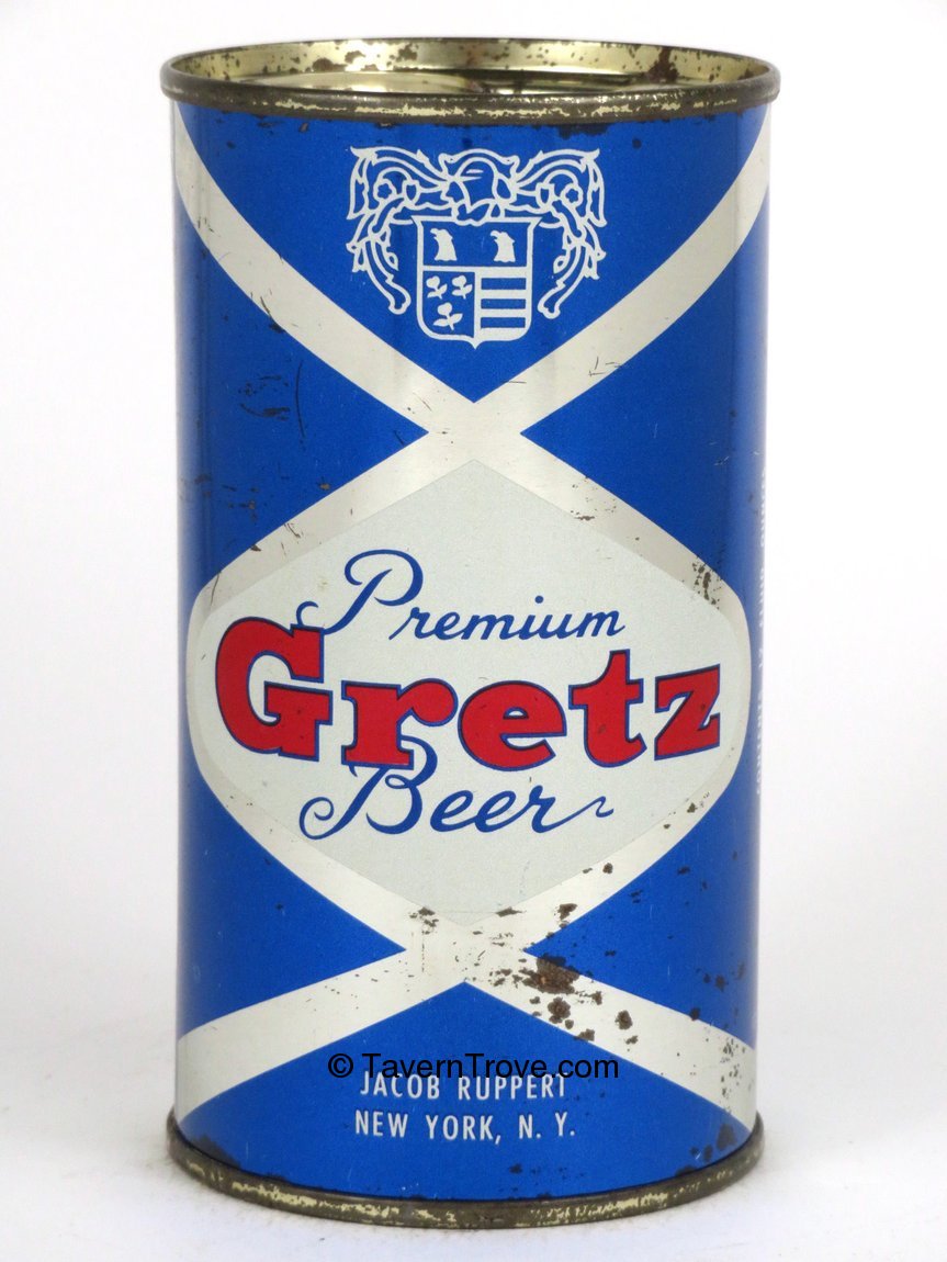 Item #8044 1960 Gretz Premium Beer Flat Top Can 74-33