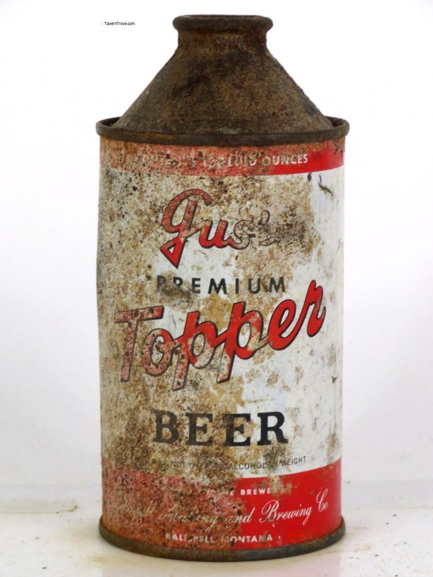 Item #29037 1952 Gus' Premium Topper Beer Cone Top Can 168-07