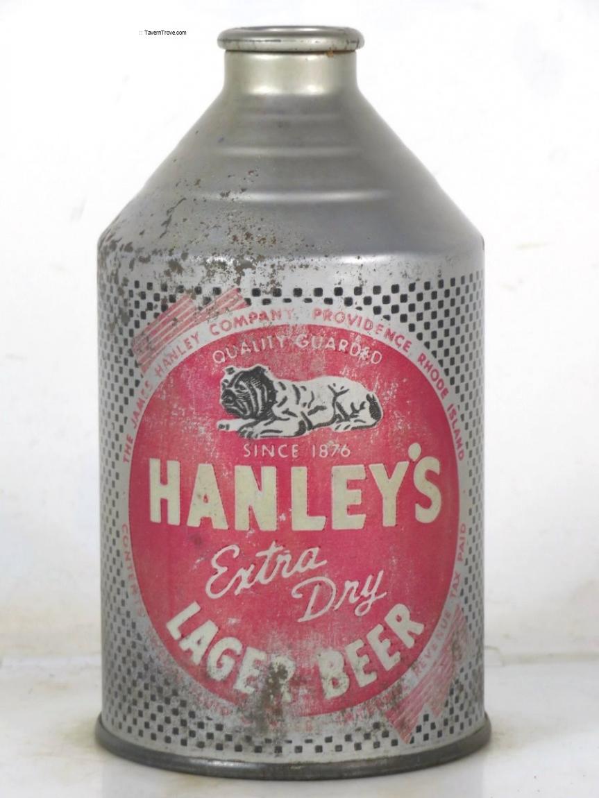 Item #12900 1946 Hanley's Extra Dry Lager Beer Crowntainer 195-14v2